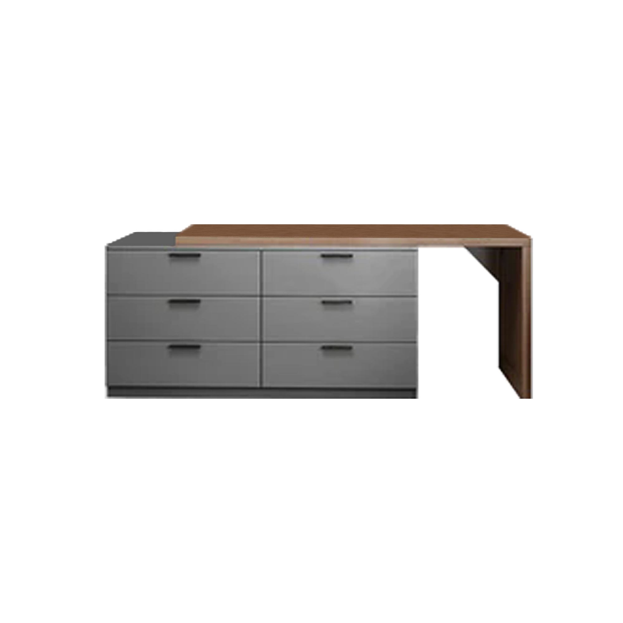 Foret Luxurious Extendable Desk Office Home Study L-shape Lowboy Stora ...