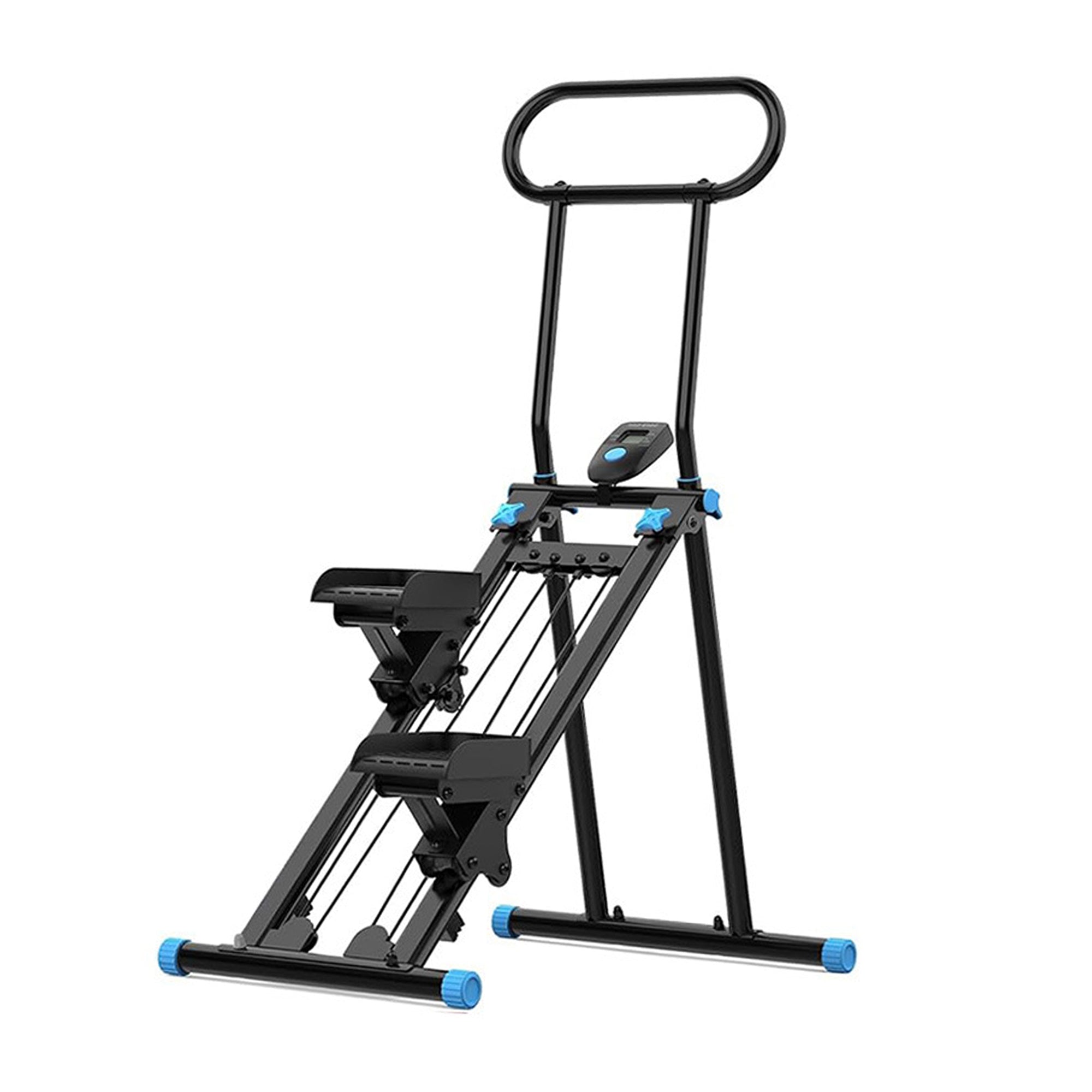 FITNESS MASTER Stair Stepper Folding Vertical Cardio Exercise Climber ...